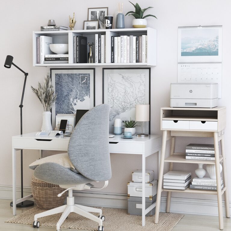 Office workplace IKEA 52 (114886) 3D model - Download 3D model Office ...