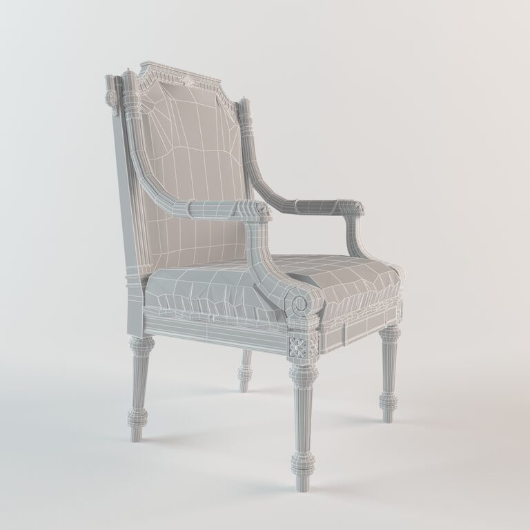 Classic chair (113848) 3D model - Download 3D model Classic chair ...
