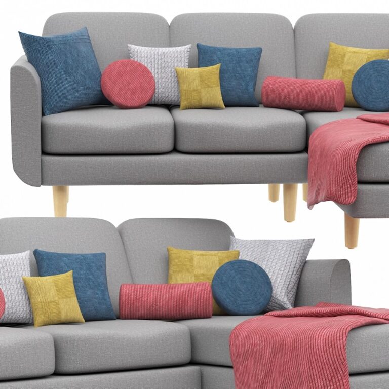 La Redoute JIMI corner sofa (112329) 3D model - Download 3D model La ...