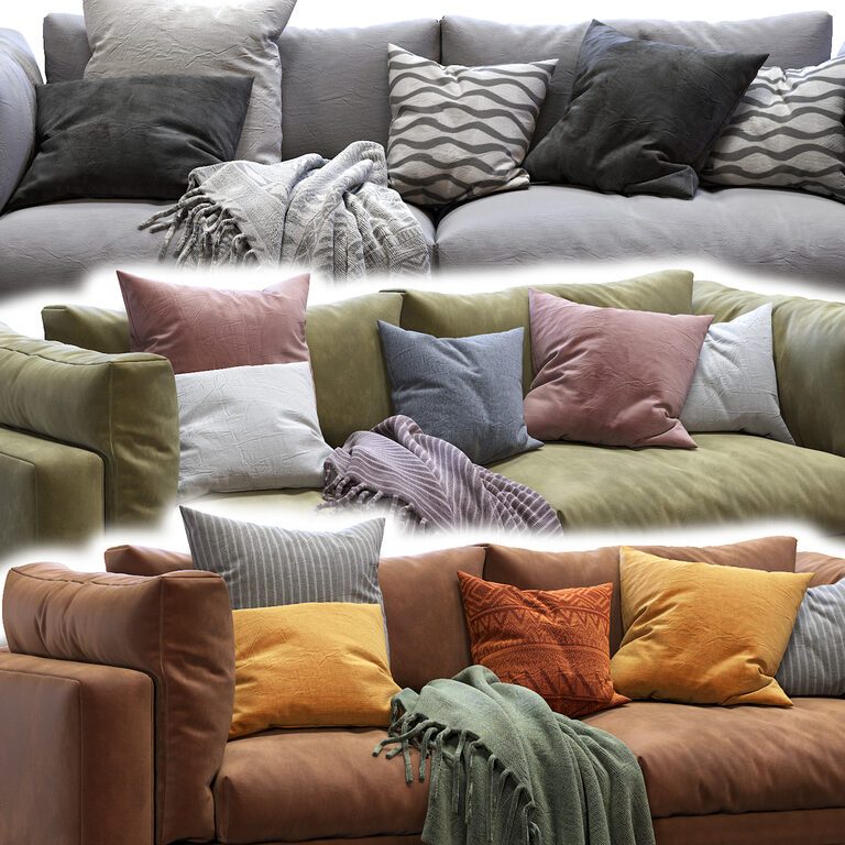 Livingdivani Floyd Hi (3 color version) Sofa (115672) 3D model ...