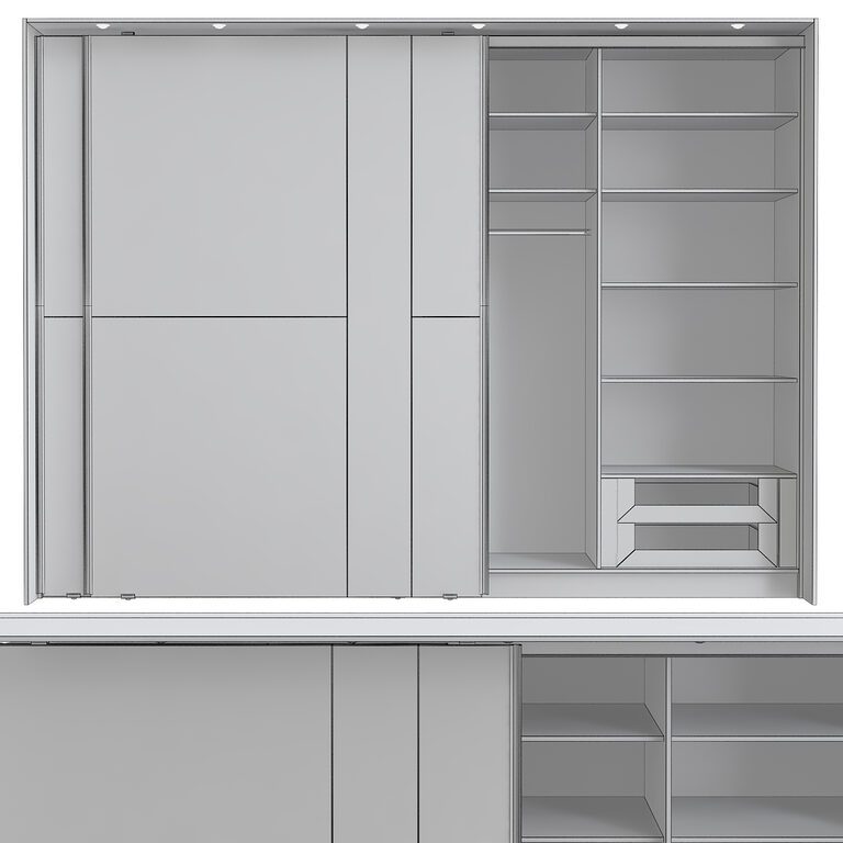 SLIDING WARDROBE №8 (113946) 3D model - Download 3D model SLIDING ...