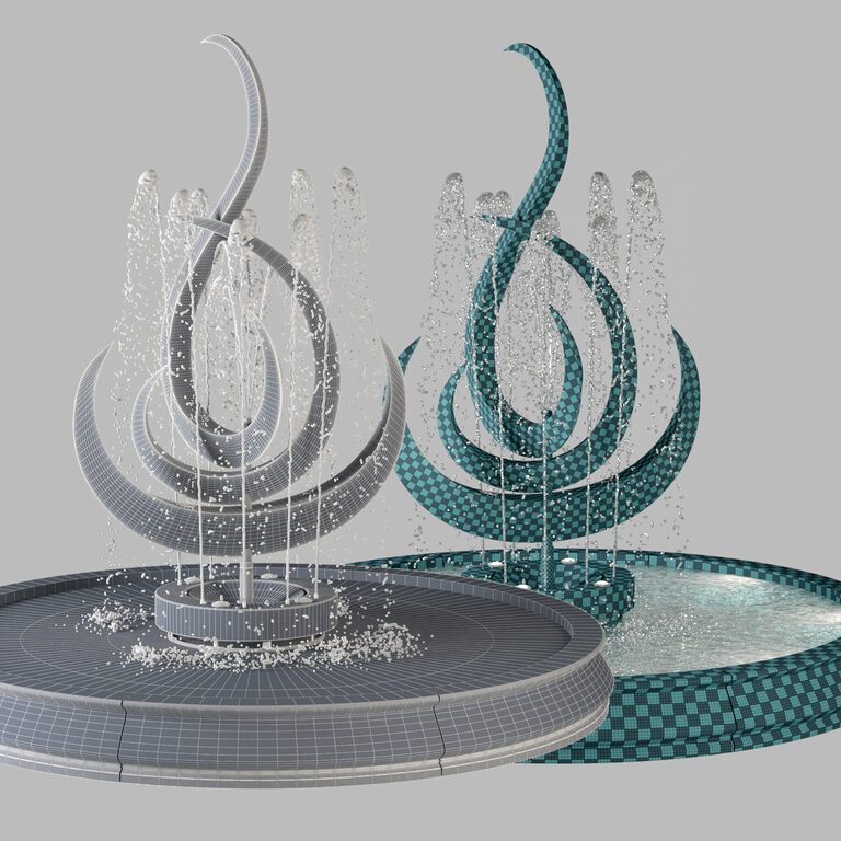 Fountain pbr (113619) 3D model - Download 3D model Fountain pbr (113619 ...