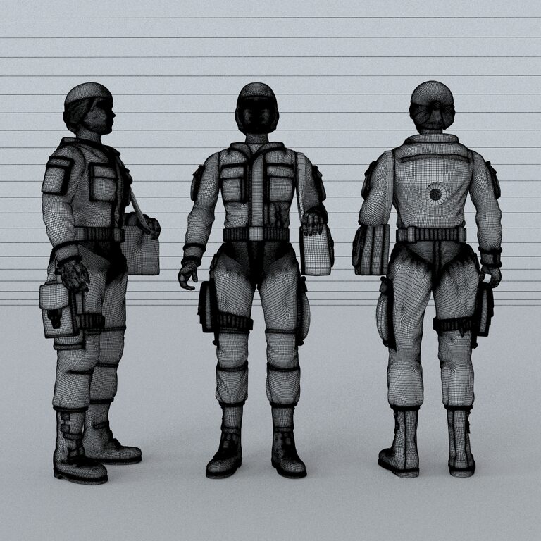 Medic toy soldier (113464) 3D model - Download 3D model Medic toy ...