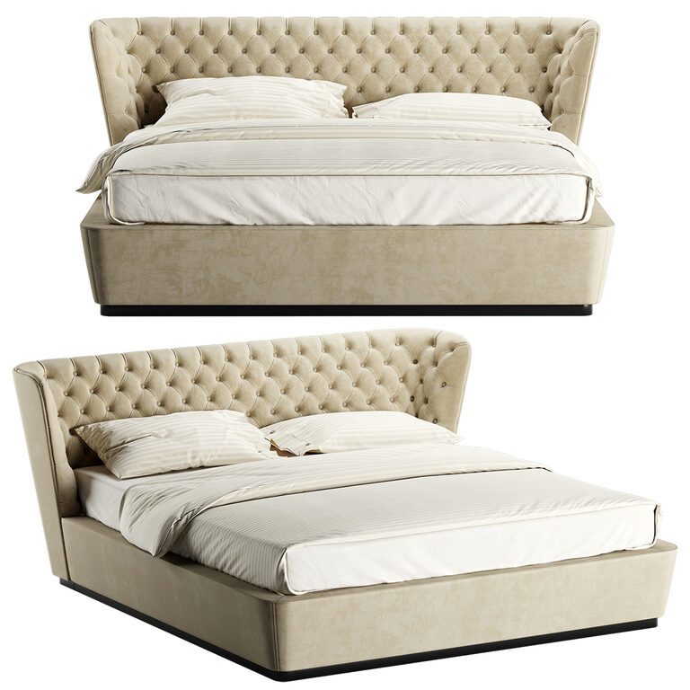Royce M Furman Bed (112279) 3D model - Download 3D model Royce M Furman ...