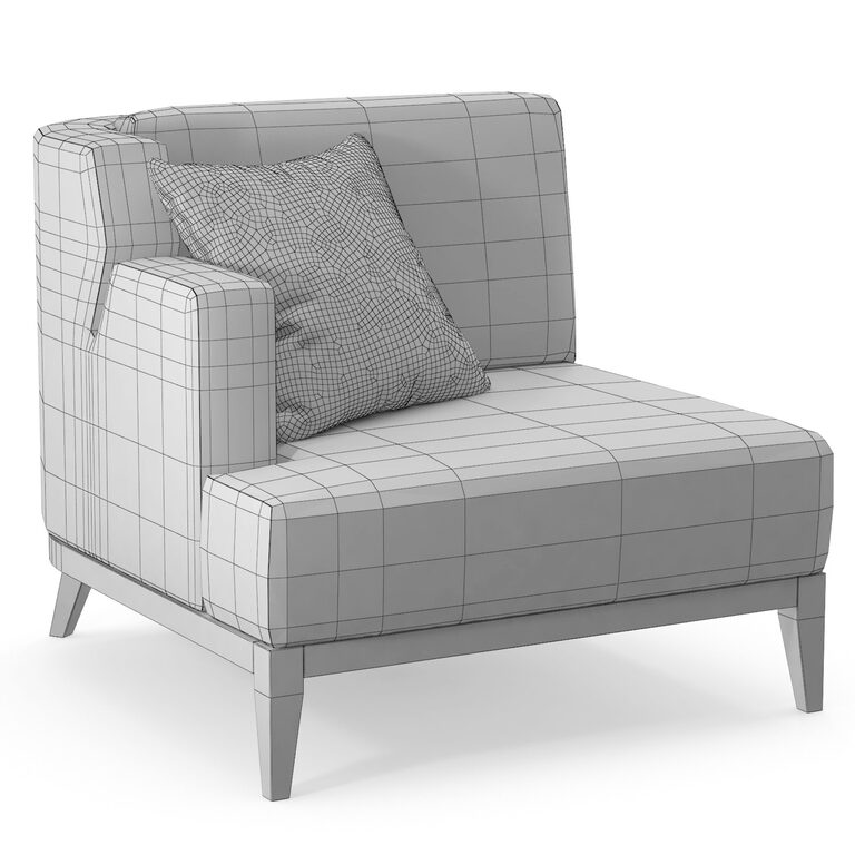 Ecart international Toi&Moi armchair (111791) 3D model - Download 3D ...