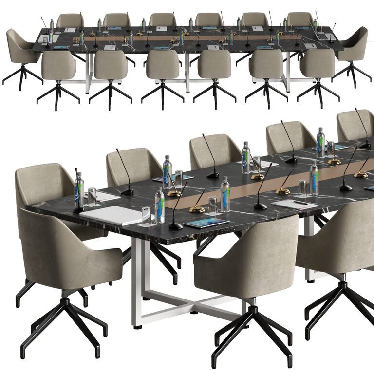 Conference table 05 (114547) 3D model - Download 3D model Conference ...