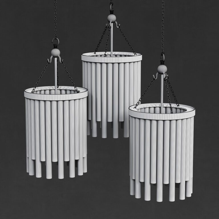 Phillips and wood The Clarendon 2 Pendant (112503) 3D model - Download ...