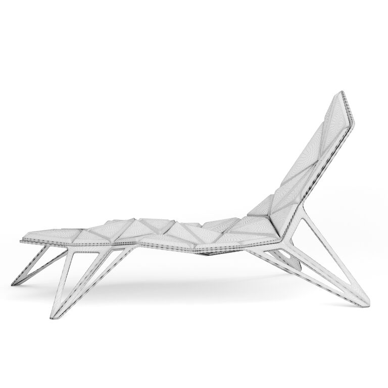 Futuristic Ruby Lounge Chair (115835) 3D model - Download 3D model ...