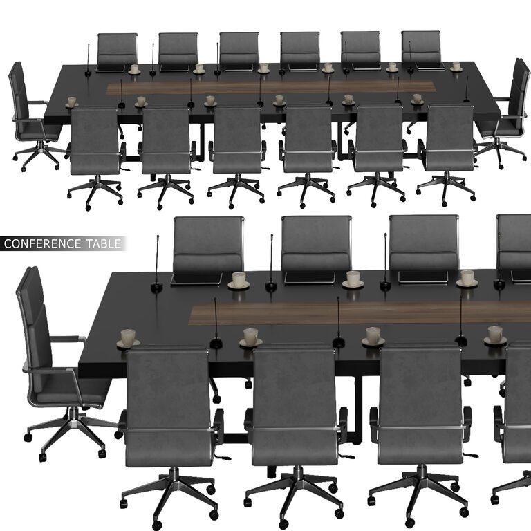 Conference table 07 (114851) 3D model - Download 3D model Conference ...