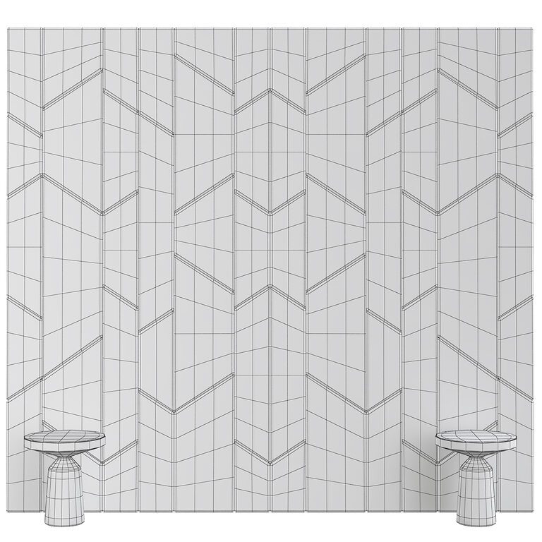 Decorative wall Premium PRO №81 (110511) 3D model - Download 3D model ...