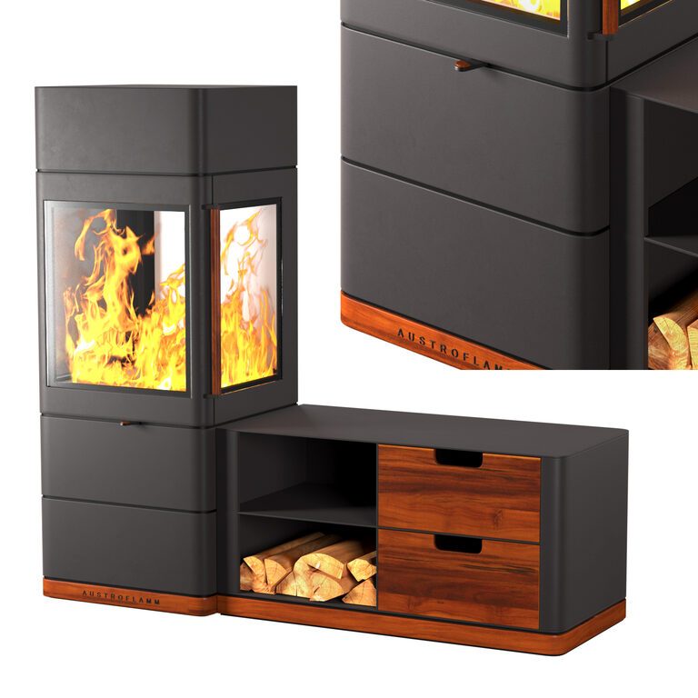 Ivy STOVES Fireplace (112086) 3D model - Download 3D model Ivy STOVES ...