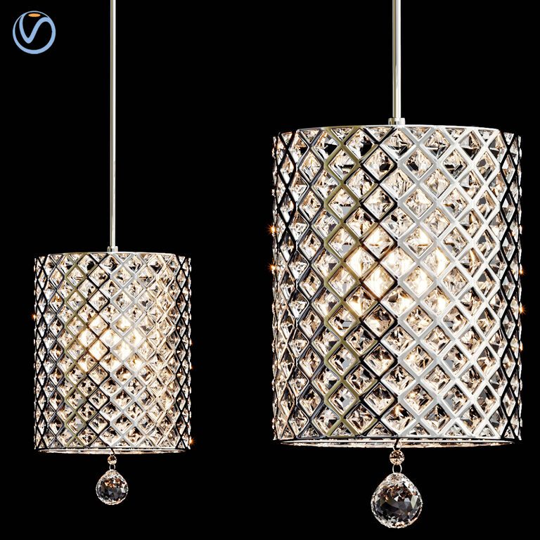 Crystal Pendant Light (112962) 3D model - Download 3D model Crystal ...