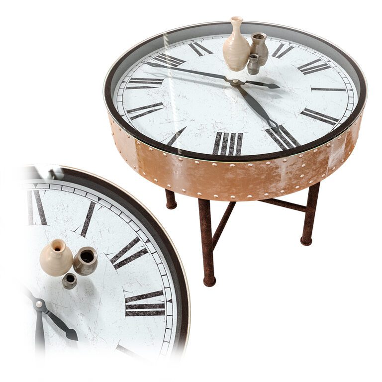 Clock coffee table (110156) 3D model - Download 3D model Clock coffee ...