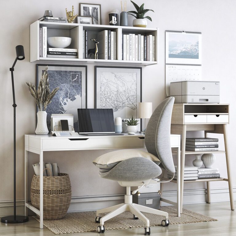 Office workplace IKEA 52 (114886) 3D model - Download 3D model Office ...