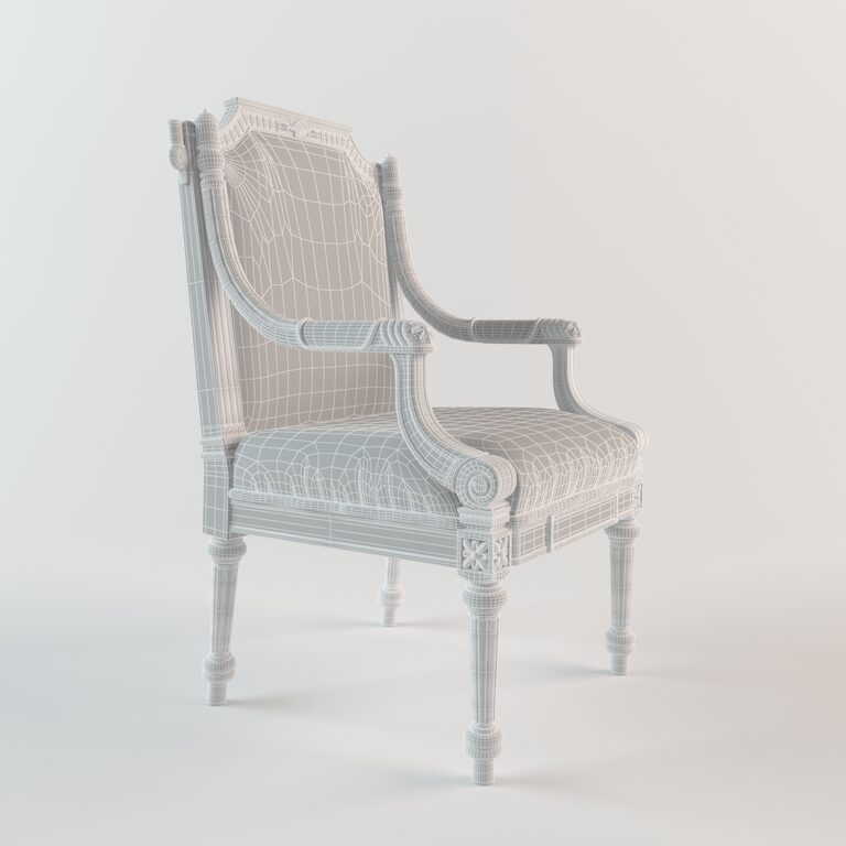 Classic chair (113848) 3D model - Download 3D model Classic chair ...