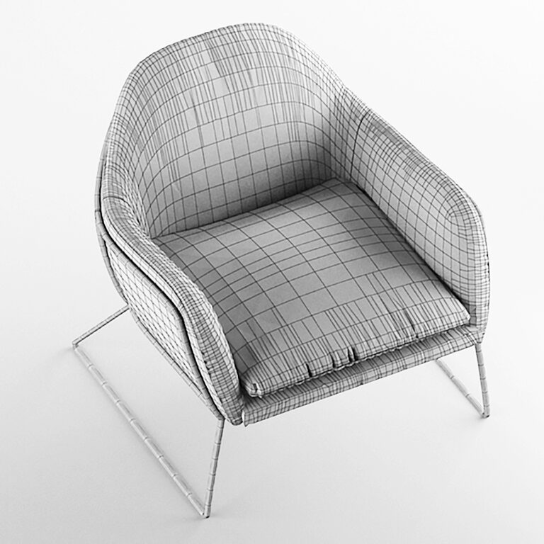 Frame Armchair (100935) 3D model - Download 3D model Frame Armchair ...