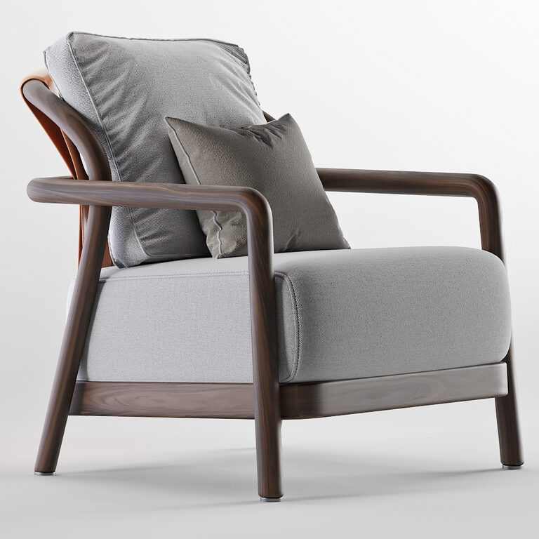 FLEXFORM ALISON Armchair (101021) 3D model - Download 3D model FLEXFORM ...