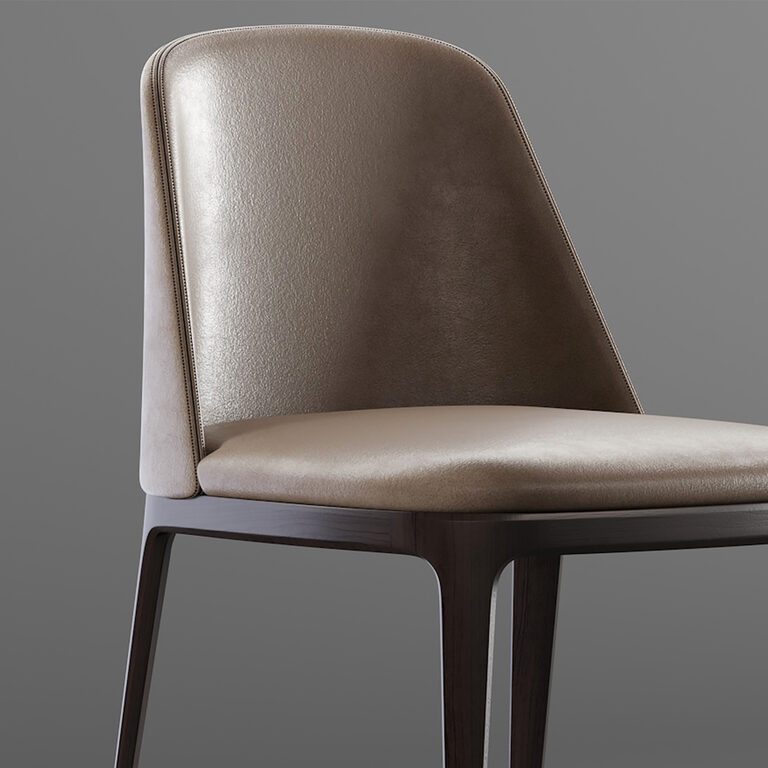 Poliform Grace Leather Chair (101049) 3D model - Download 3D model ...