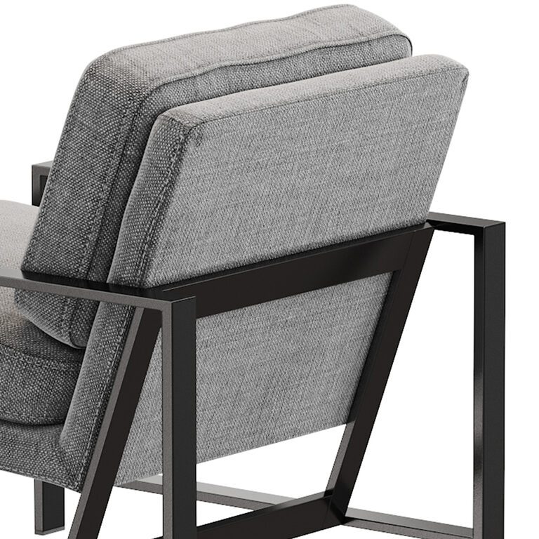 Metal Frame Upholstered armchair (101109) 3D model - Download 3D model ...