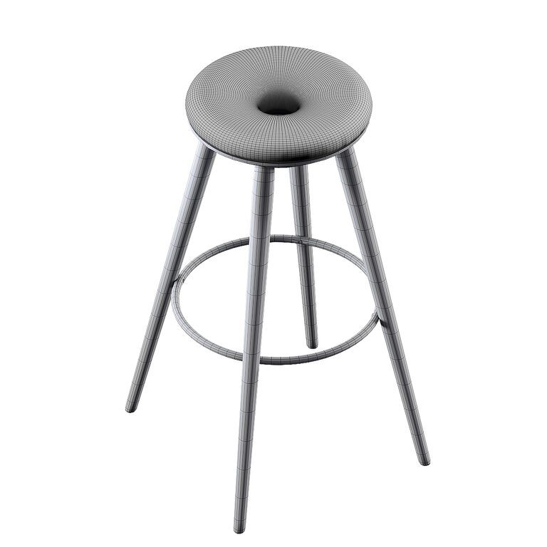 MADE Kitson Barstool (101111) 3D model - Download 3D model MADE Kitson ...