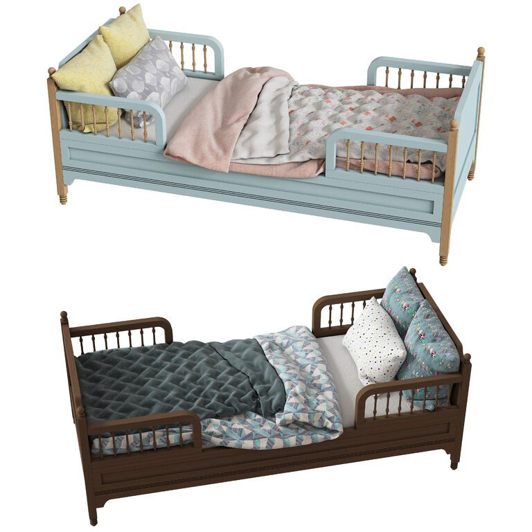 Sofia Toddler Bed Children's Bed (101199) 3D model - Download 3D model ...