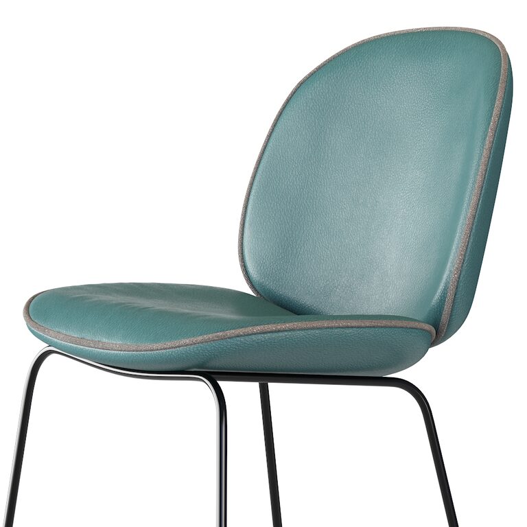Gubi Beetle Bar Stool (101340) 3D model - Download 3D model Gubi Beetle ...
