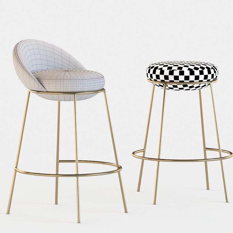 NEST Bar Stool (101600) 3D model - Download 3D model NEST Bar Stool ...
