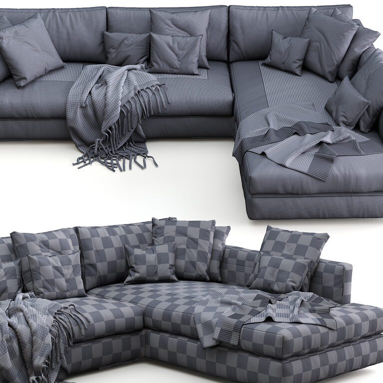 Flexform MAGNUM Sofa (101618) 3D model - Download 3D model Flexform ...