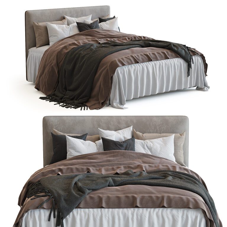 Bed (101731) 3D model - Download 3D model Bed (101731) | 101731 | 3d ...