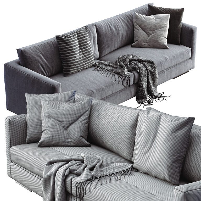 Flexform MAGNUM Sofa (101792) 3D model - Download 3D model Flexform ...