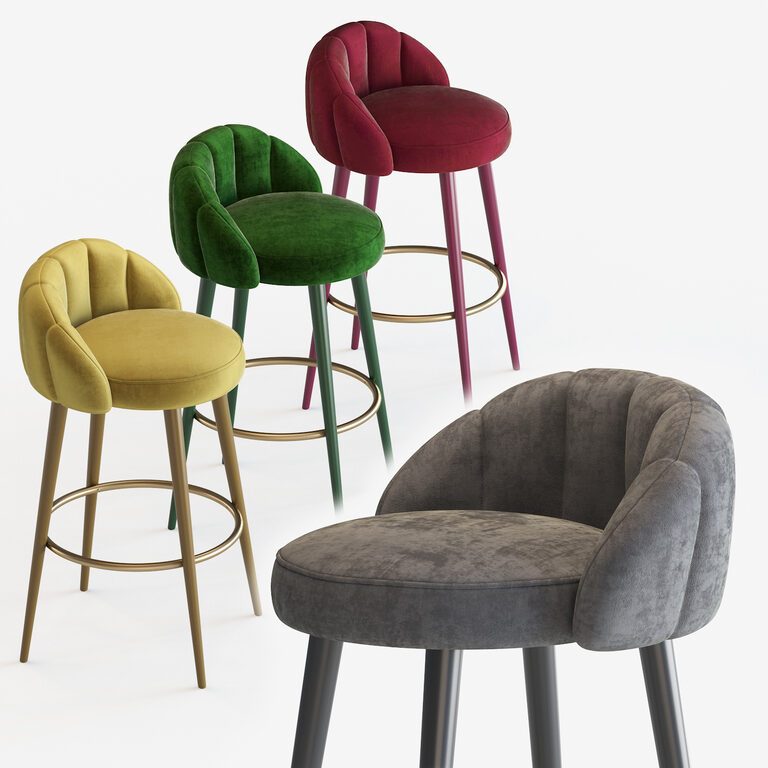 Munna Olympia Bar Stool (101821) 3D model - Download 3D model Munna ...