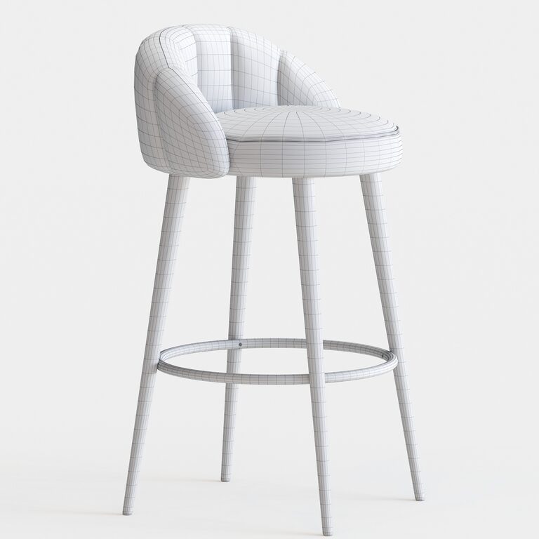 Munna Olympia Bar Stool (101821) 3D model - Download 3D model Munna ...