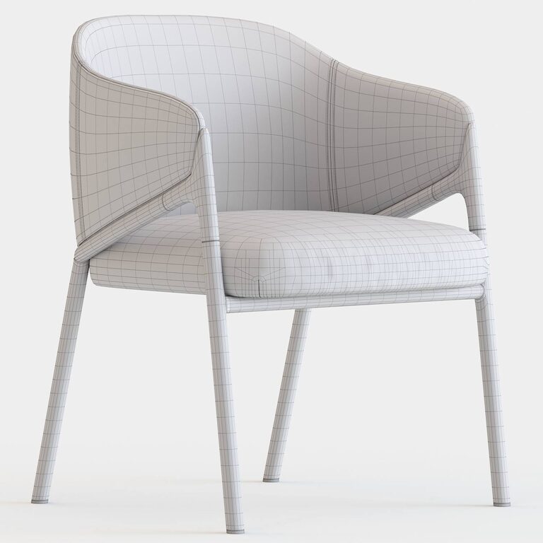 Hammer Guest Side Seating Chair (101910) 3D model - Download 3D model ...