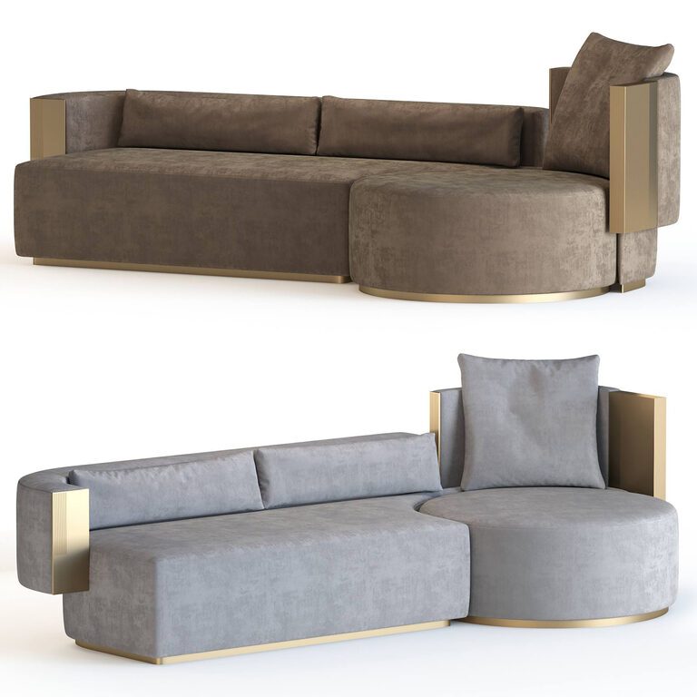 Threesome Rodolphe Parente sofa (102301) 3D model - Download 3D model ...