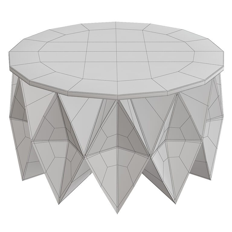COLLETTO GOLD COFFEE TABLE BY MOSCHINO (102343) 3D model - Download 3D ...