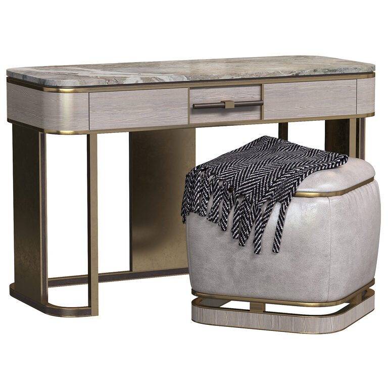 Frato Ashi Desk and Frato Ashi Stool (102432) 3D model - Download 3D ...