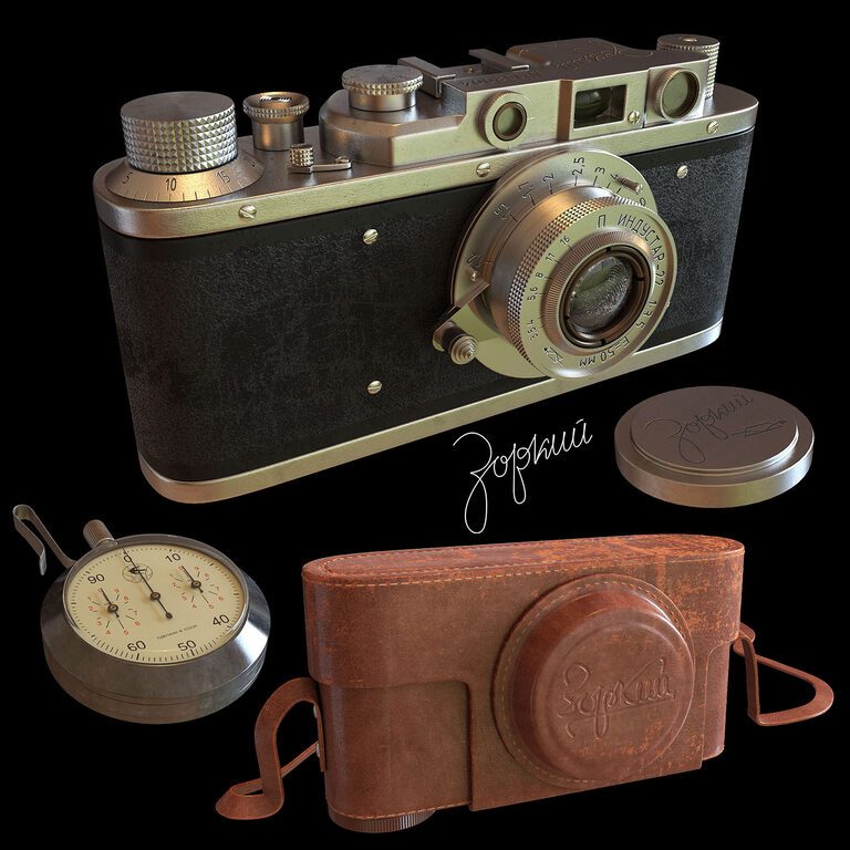 Zorkiy Vintage Camera (102647) 3D model - Download 3D model Zorkiy ...