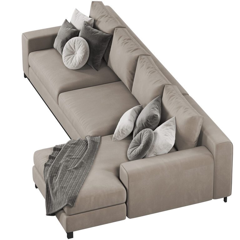 Natuzzi Leaf Sofa (105624) 3D model - Download 3D model Natuzzi Leaf ...