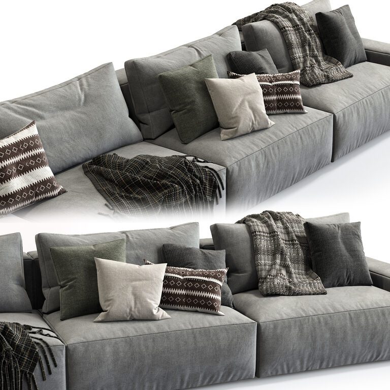 Jesse sofa Daniel Composition 4 (105803) 3D model - Download 3D model ...