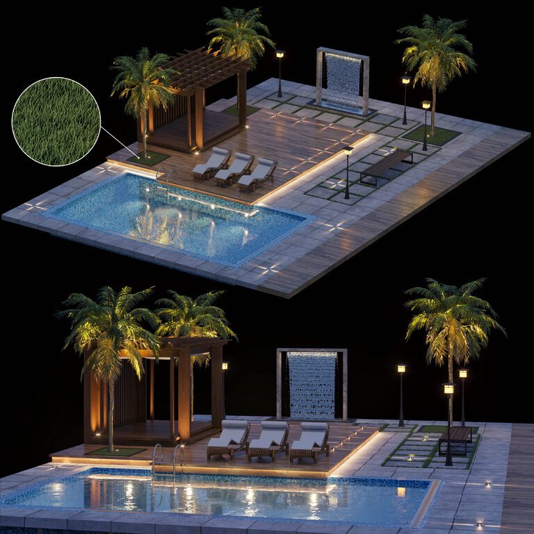Outdoor Set (105876) 3D model - Download 3D model Outdoor Set (105876 ...