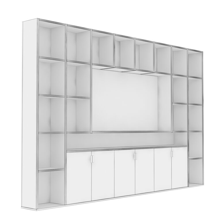 Capital Collection HERA TV Wall System (106238) 3D model - Download 3D ...