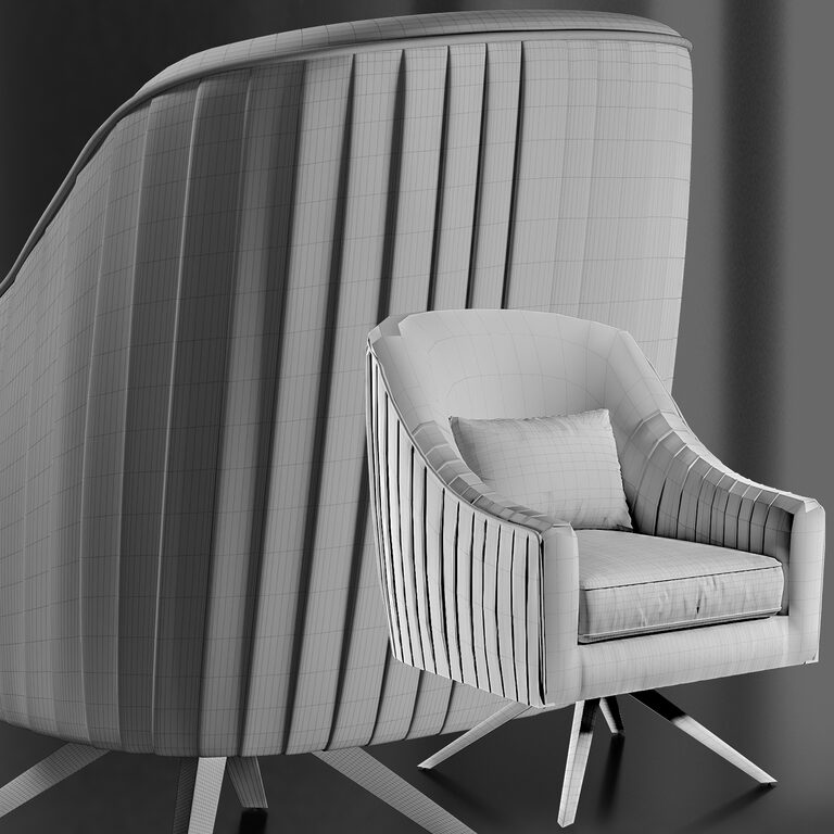 Premier Hendricks armchair (106252) 3D model - Download 3D model ...
