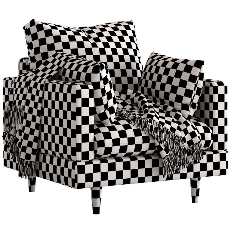 Temple & Webster Silas Armchair with Cushions (106389) 3D model ...