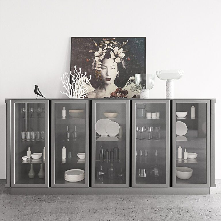 Snaidero Frame Kitchen with Appliances and Filling (106458) 3D model ...