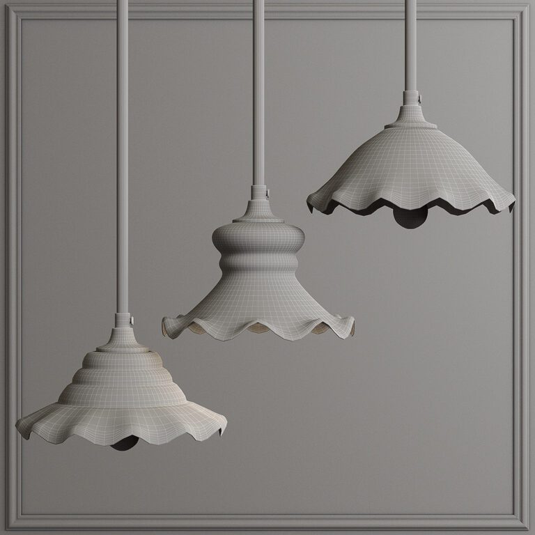 Modern hanging lamp 14 (107091) 3D model - Download 3D model Modern ...