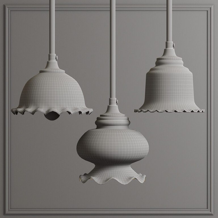Modern hanging lamp 15 (107092) 3D model - Download 3D model Modern ...