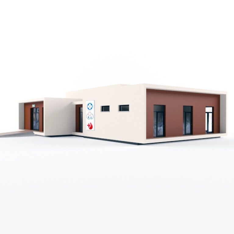Outpatient clinic building 01 (107580) 3D model - Download 3D model ...