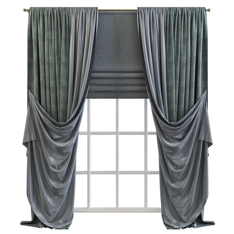 Curtains 526 (107735) 3D model - Download 3D model Curtains 526 (107735 ...