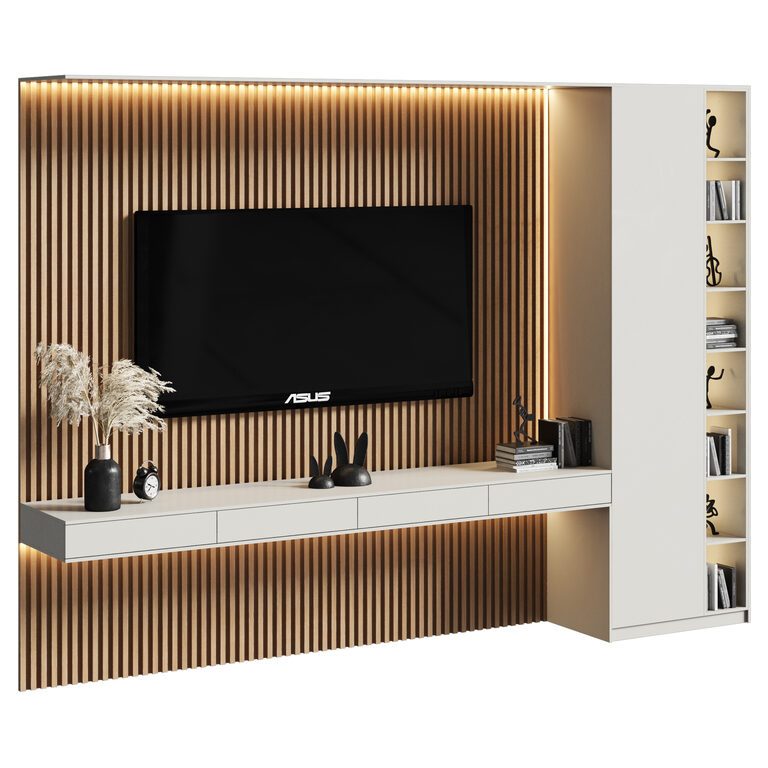 TV Wall 04 (107770) 3D model - Download 3D model TV Wall 04 (107770 ...
