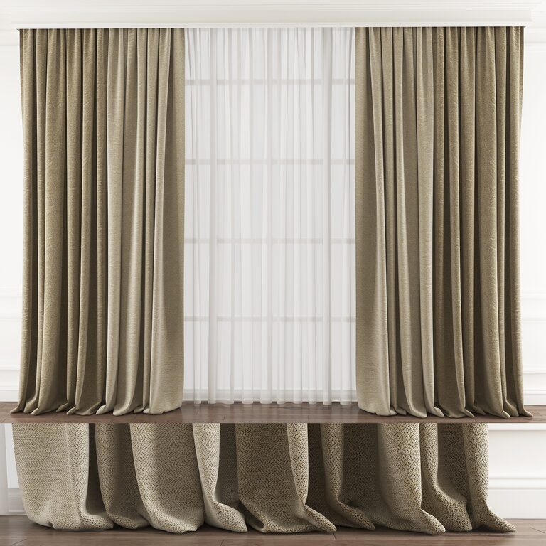 Curtains №461 (108326) 3D model - Download 3D model Curtains №461 ...